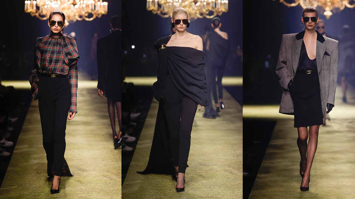 Saint Laurent collezione donna inverno 2023 2024