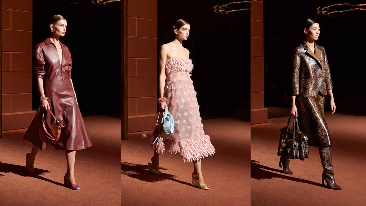 Fendi sfilata collezione donna autunno inverno 2025 2026